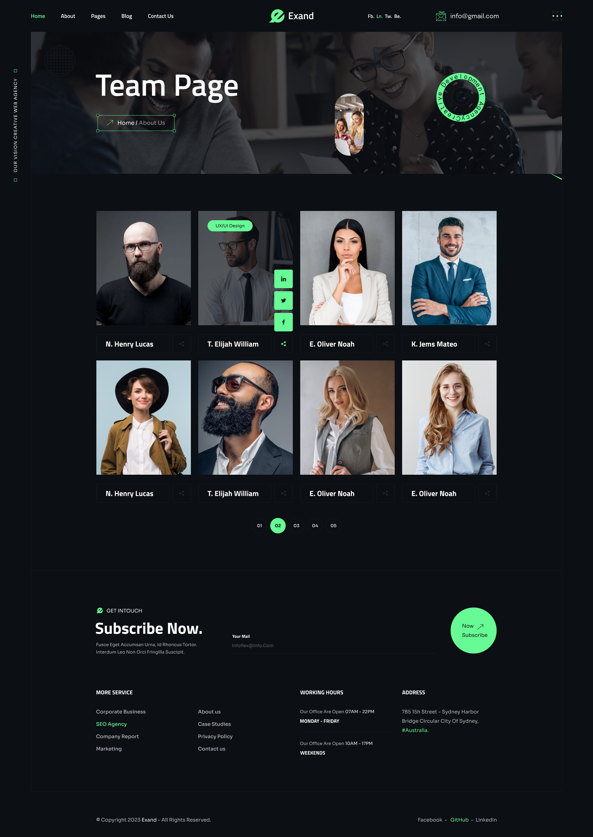 Exand - Creative Agency Figma Template by creativemela | ThemeForest